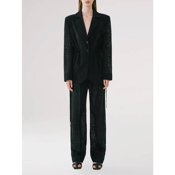 MATERIEL | Jackets & Coats | New Materiel Laser Cut Blazer In Black ...